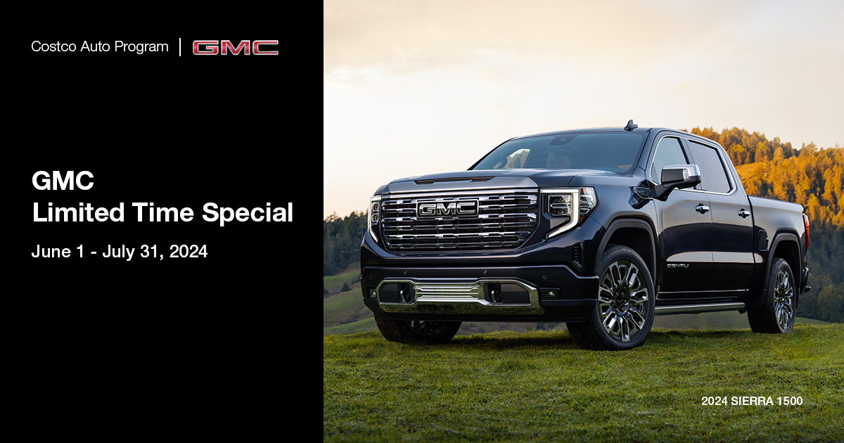 GMC Limited-Time Special | Costco Auto Program