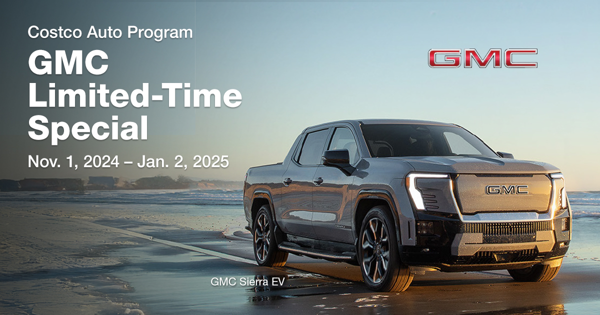 GMC Sierra 1500 Costco Member-Only Incentive | Costco Auto Program
