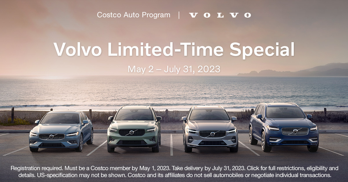 Volvo Limited-Time Special | Costco Auto Program