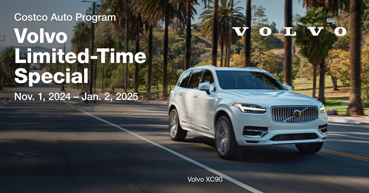 Volvo Limited-Time Special | Costco Auto Program