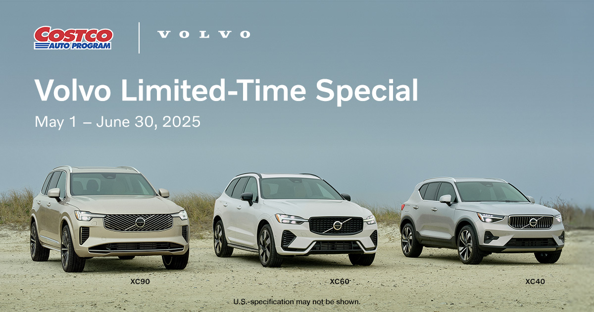 Volvo Limited-Time Special | Costco Auto Program